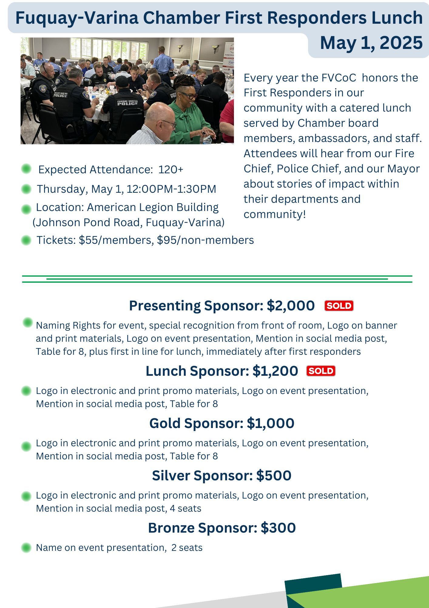 First Responders Lunch - Fuquay Varina